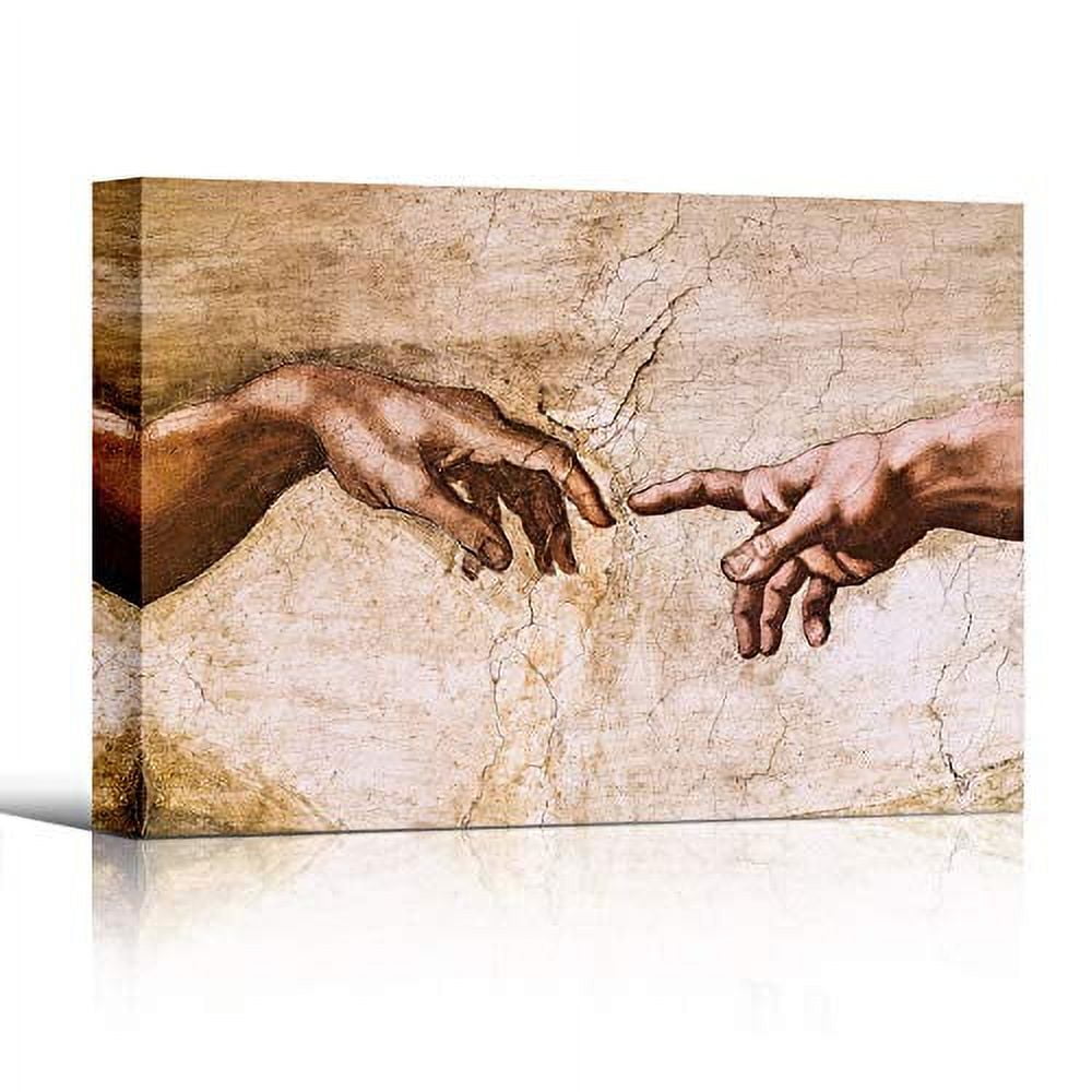 wall26 Canvas Print Wall Art The Creation of Adam Closeup by ...