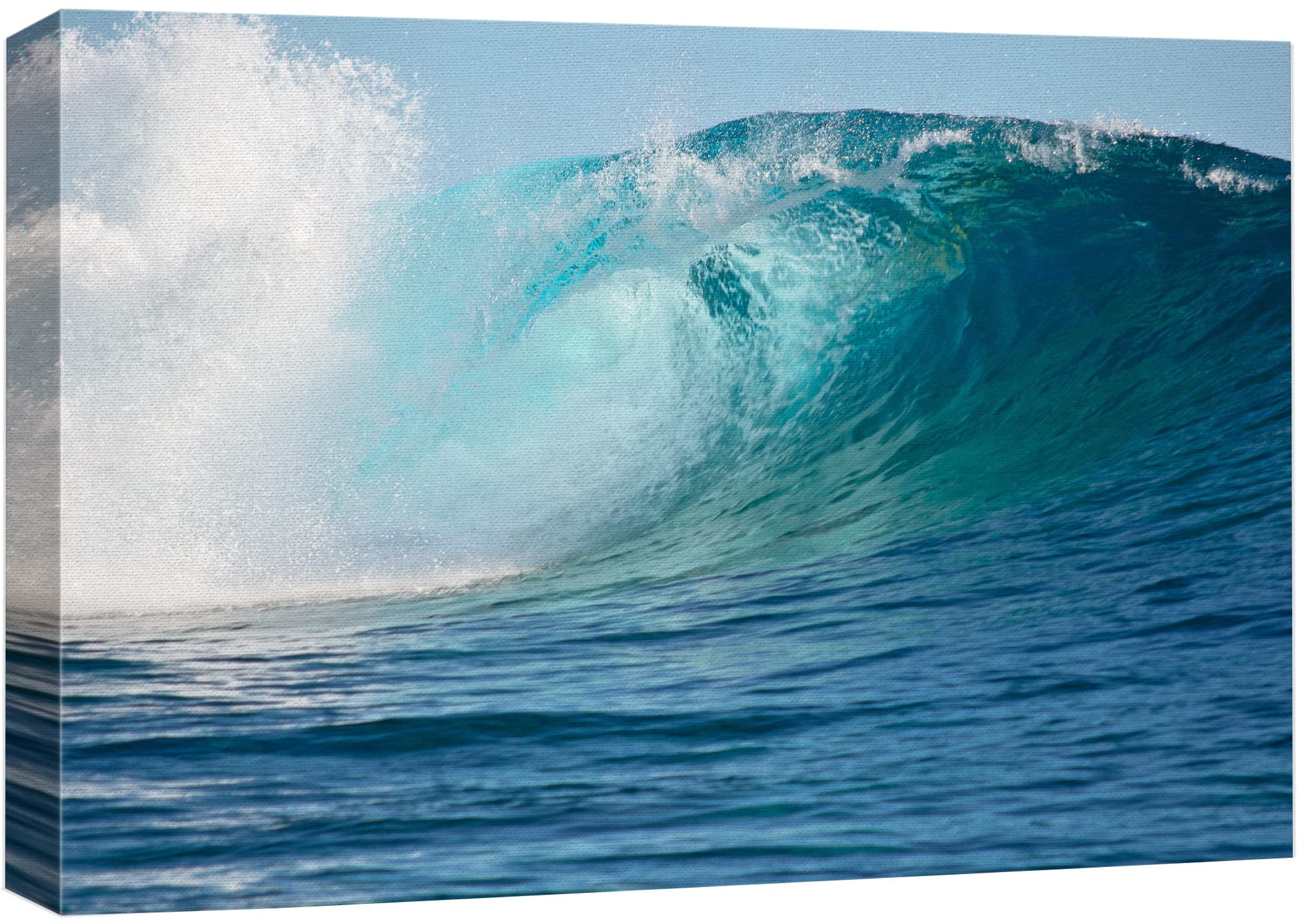 wall26 Canvas Print Wall Art Vibrant Blue Tropical Beach Rip Curl ...