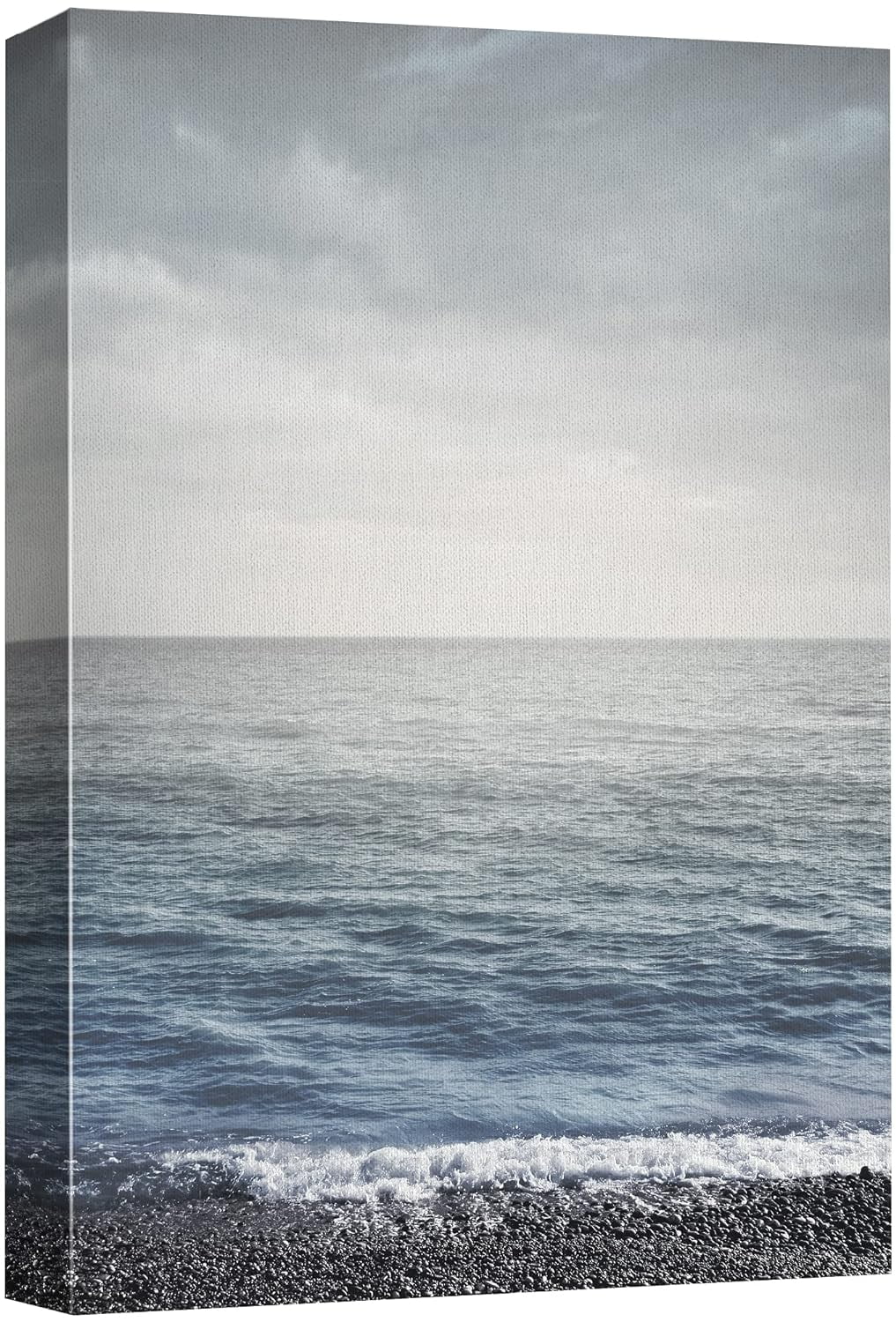 wall26 Canvas Print Wall Art Washed Out Blue Seascape Horizon Ocean ...