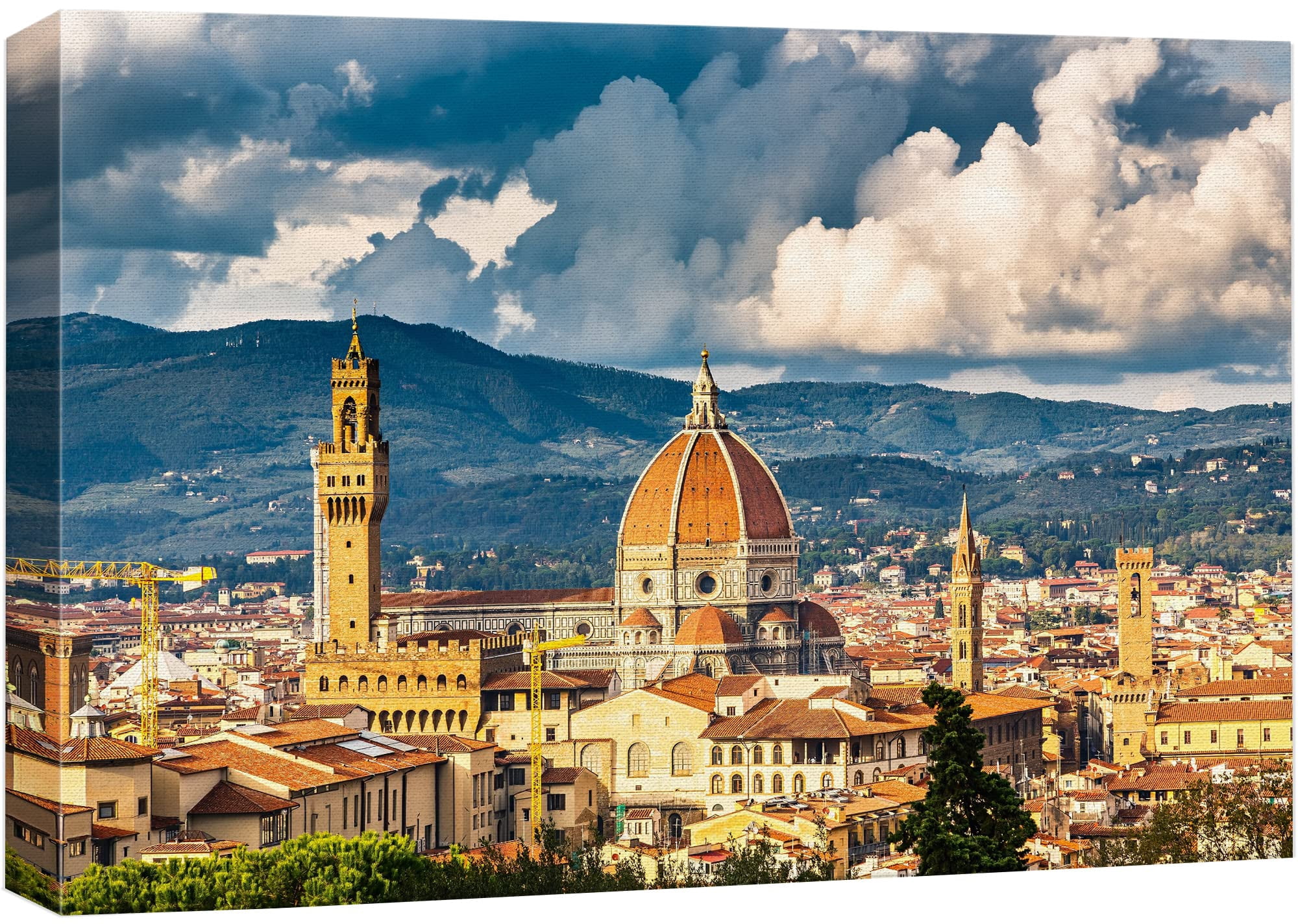 wall26 - Canvas Prints Wall Art - View on Florence and Duomo Cathedral ...