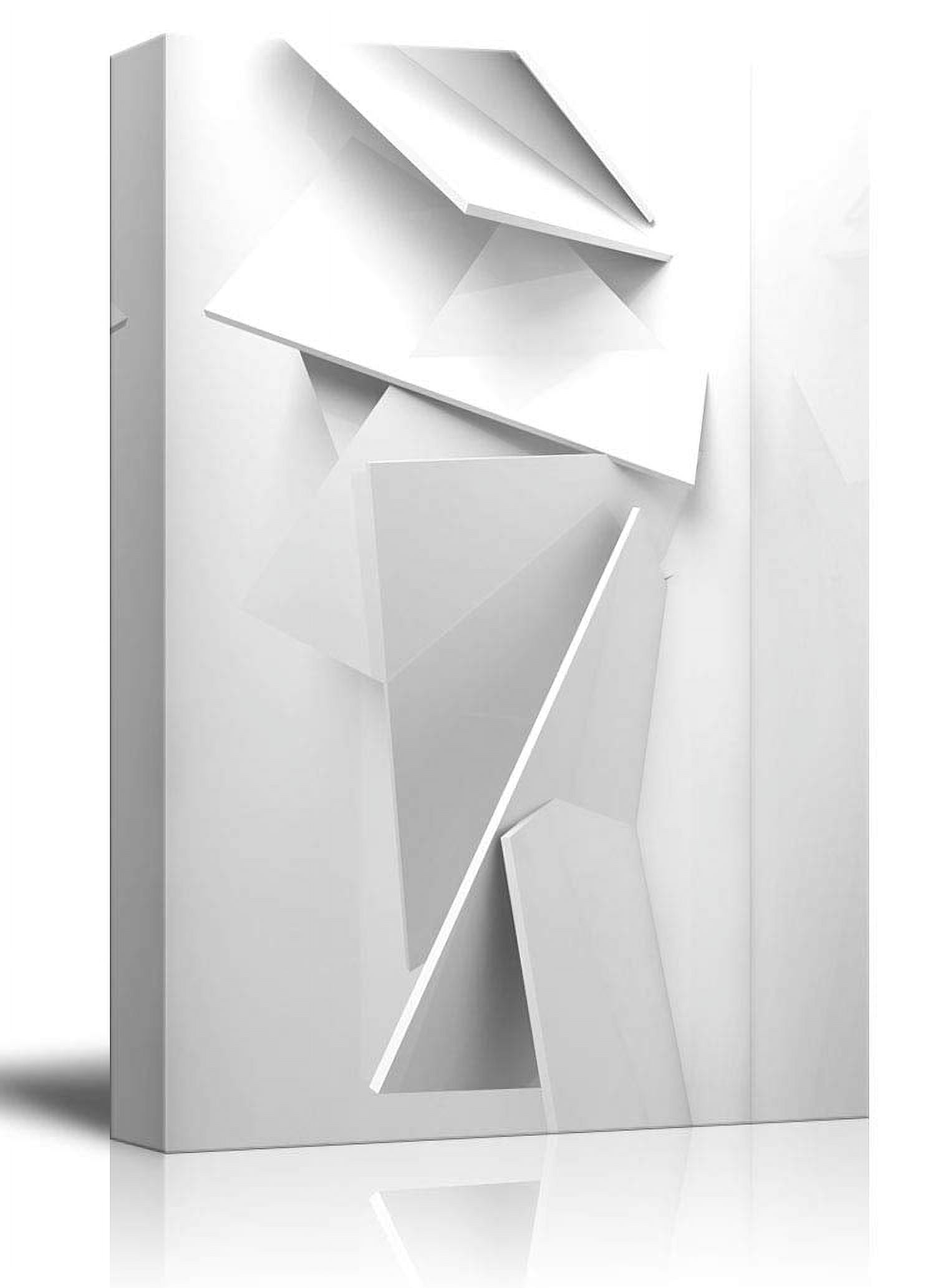 wall26 - Canvas Wall Art - Abstract Geometry Industrial Style Pattern ...