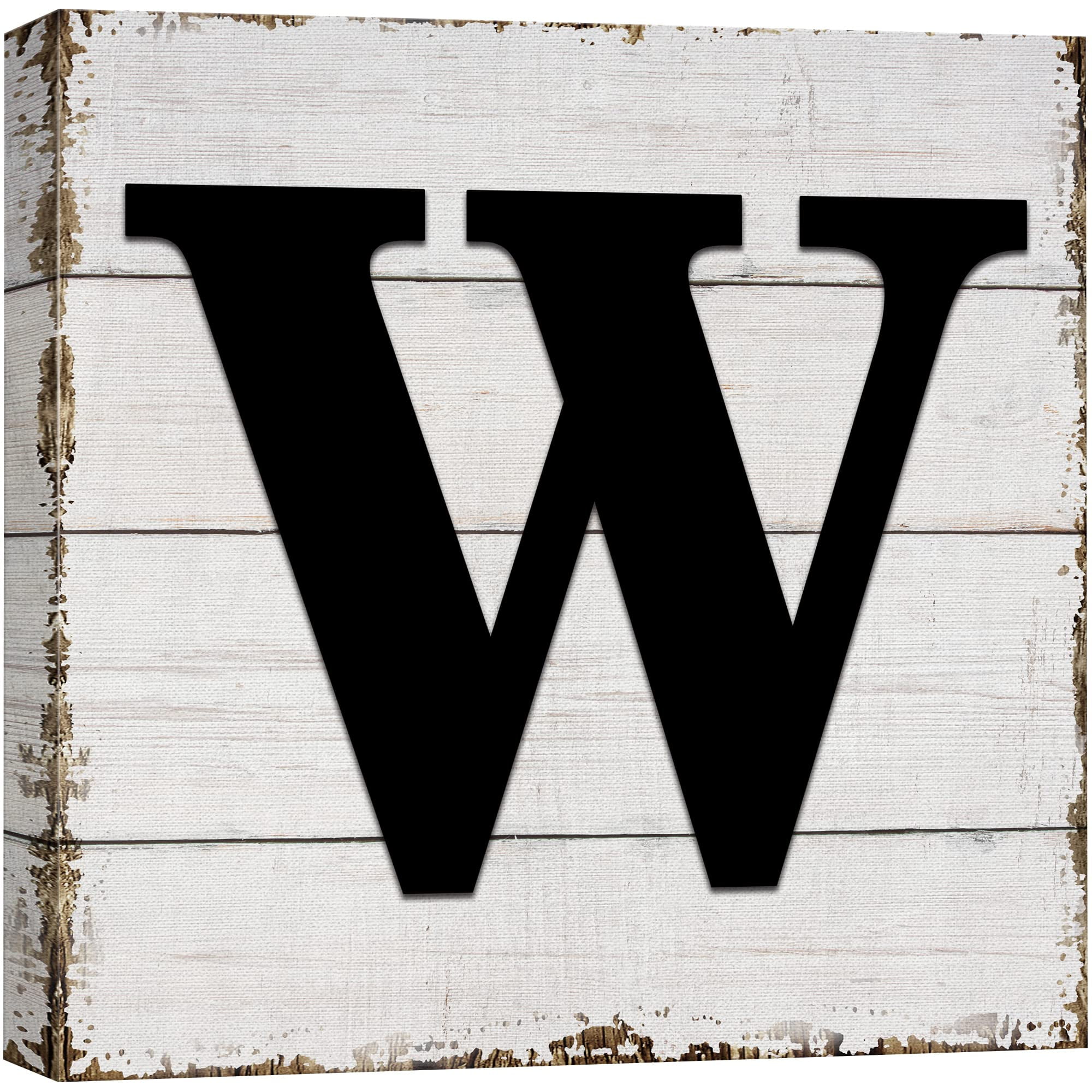 wall26 Canvas Wall Art English Letter Wood Background Home Wall ...