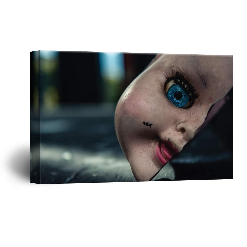 wall26 Canvas Wall Art Haunted Creepy Print Gallery Wrap Modern Home ...