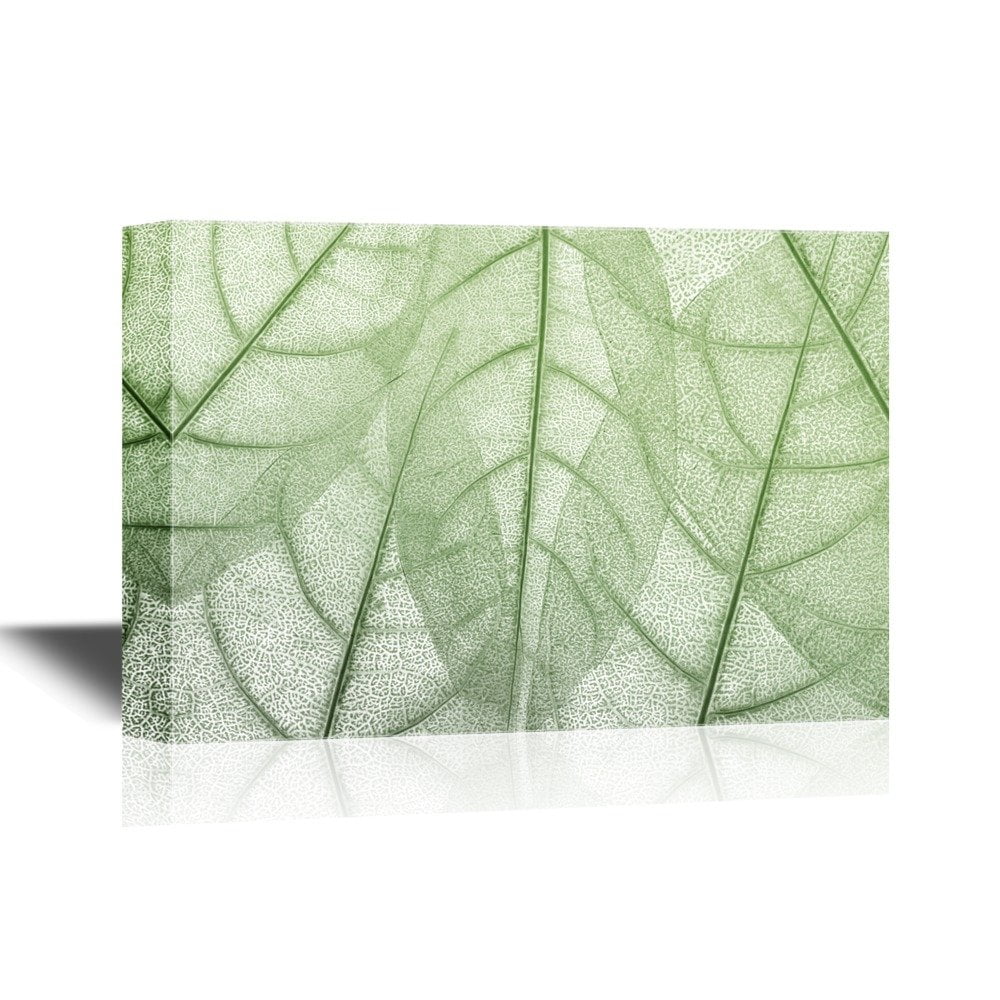 wall26 - Canvas Wall Art - Leave, Leaf Design Abstract Background ...