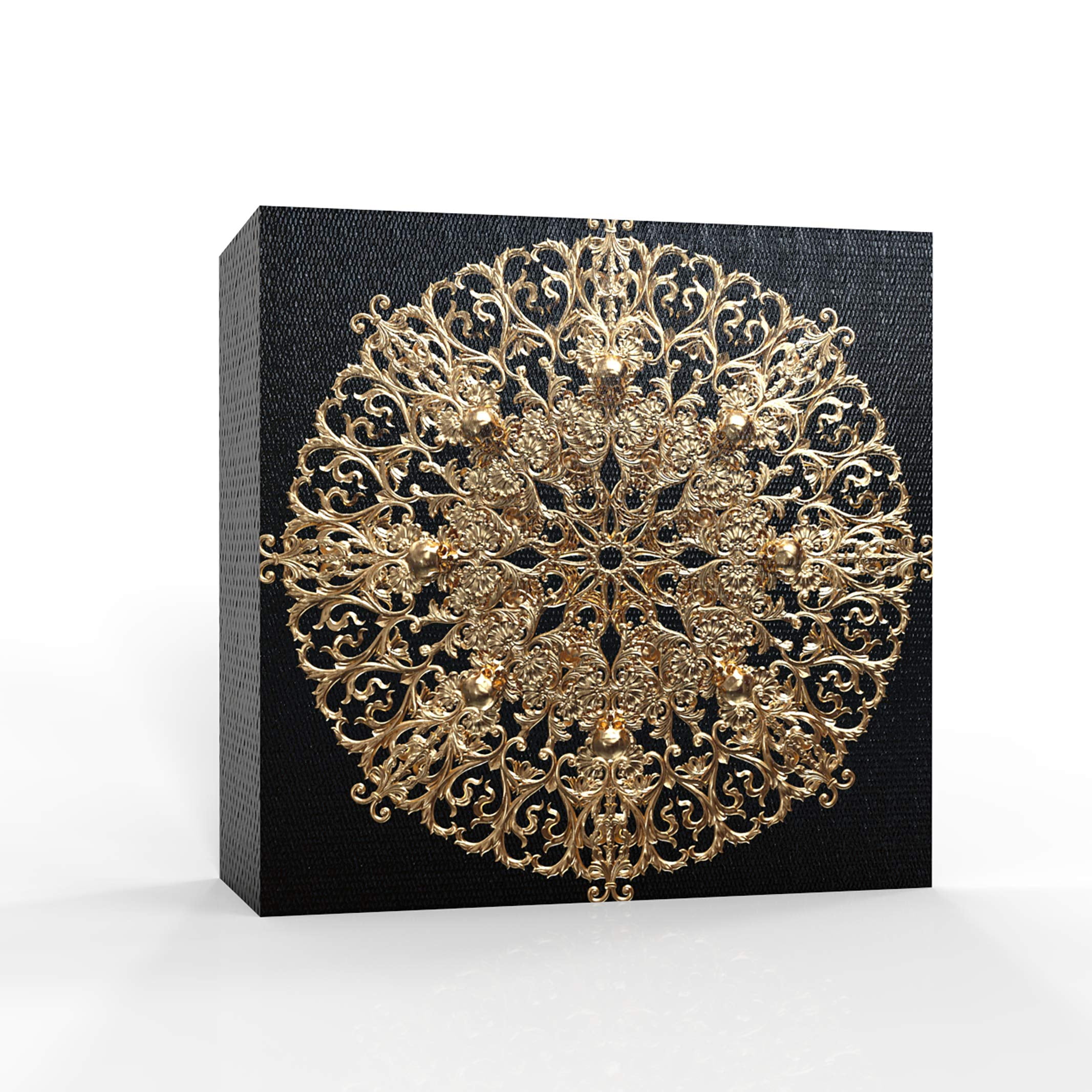 wall26 - Canvas Wall Art - Luxury Rococo Art for Living Room - Modern ...