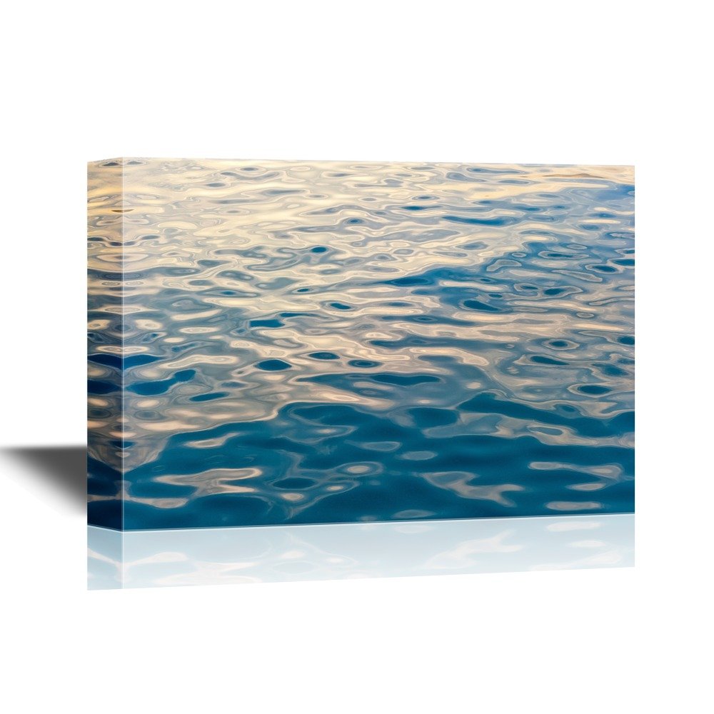 wall26 - Canvas Wall Art - River with Gentle Waves - Gallery Wrap ...