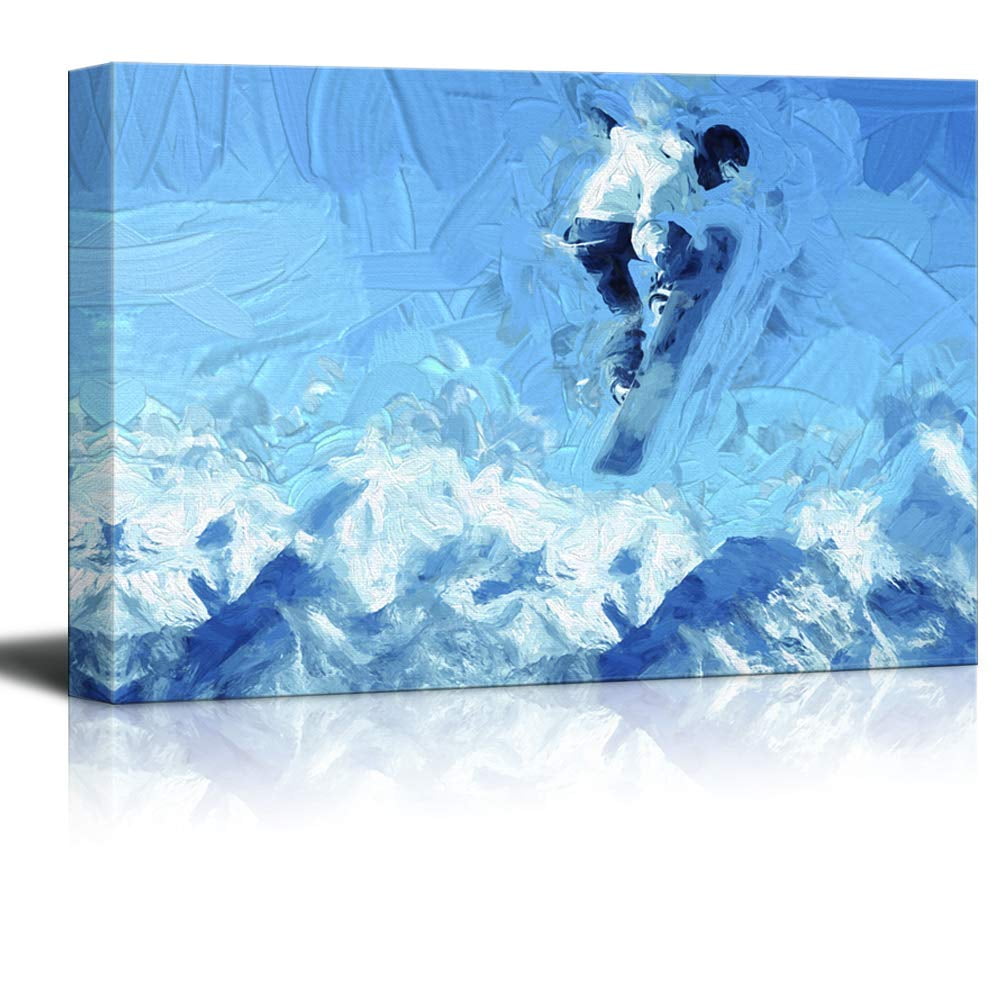 wall26 Canvas Wall Art Snowboarding Pictures Home Wall Decorations for ...