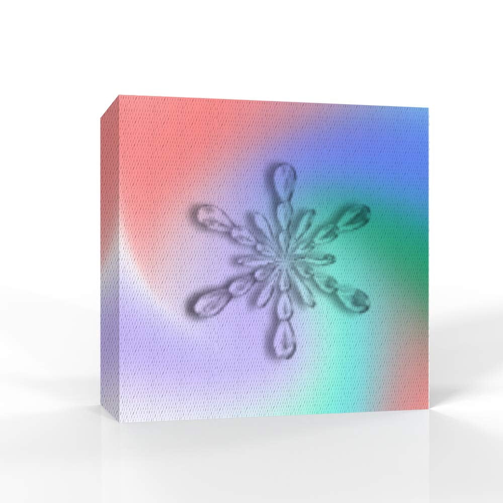 wall26 - Canvas Wall Art - Snowflake Theme - Modern Home Art Stretched ...