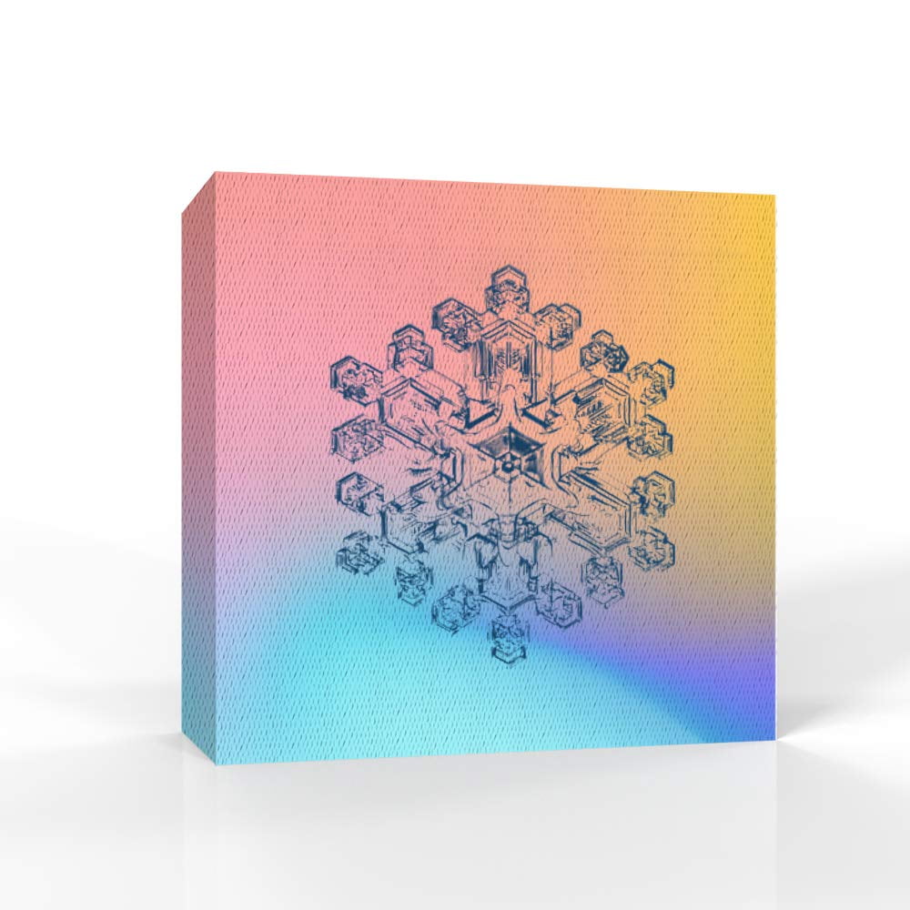 wall26 - Canvas Wall Art - Snowflake Theme - Modern Home Art Stretched ...