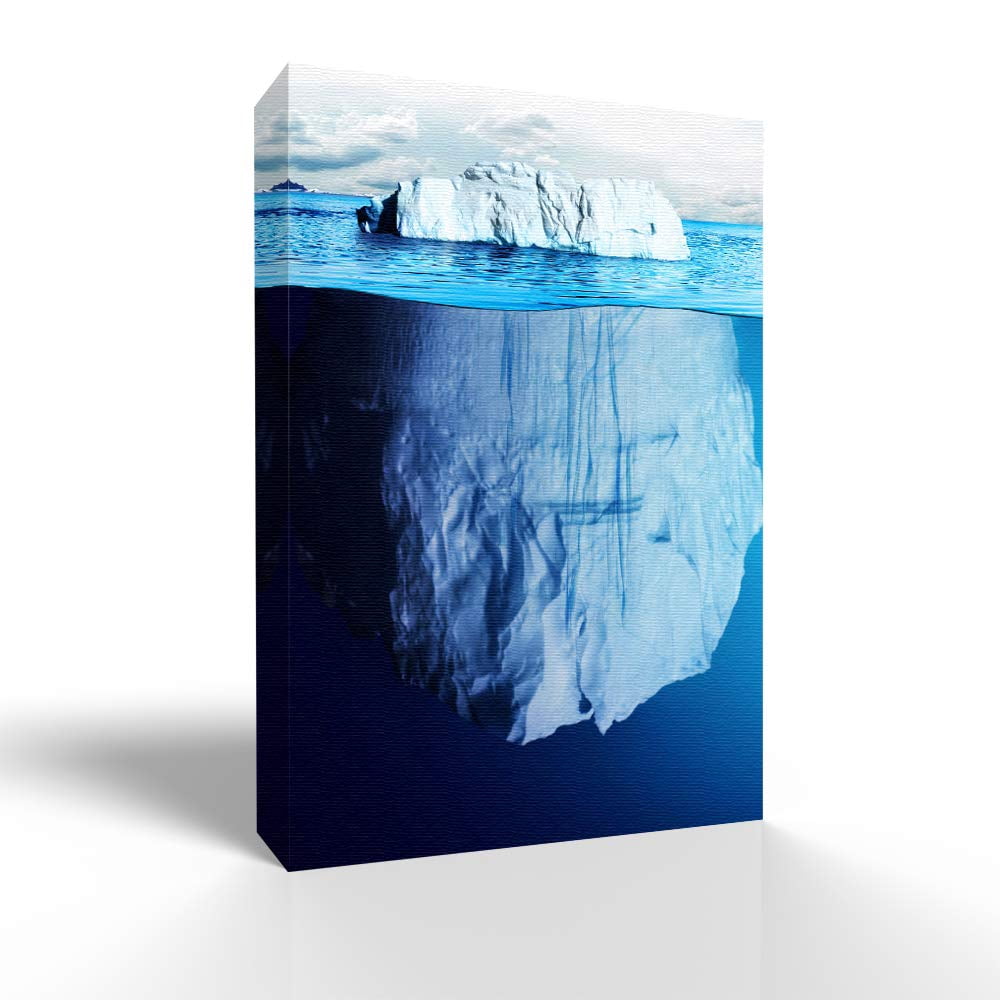 wall26 Canvas Wall Art The Tip of An Iceberg Pictures Home Wall ...