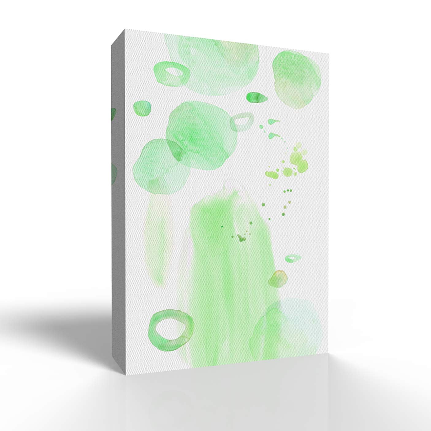 wall26 - Canvas Wall Art - Watercolor Abstract Color Block Line Draw ...