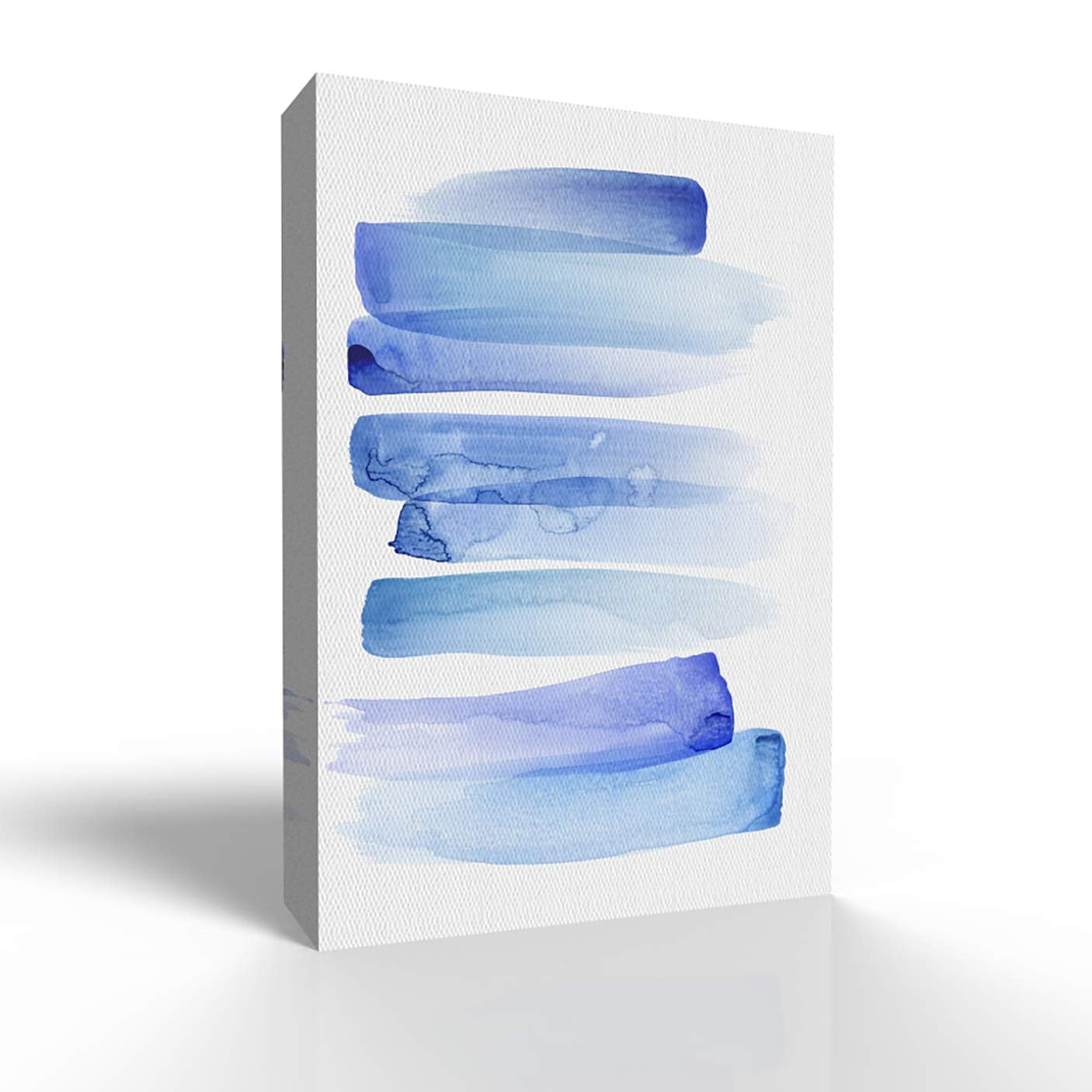wall26 - Canvas Wall Art - Watercolor Abstract Color Block Line Draw ...