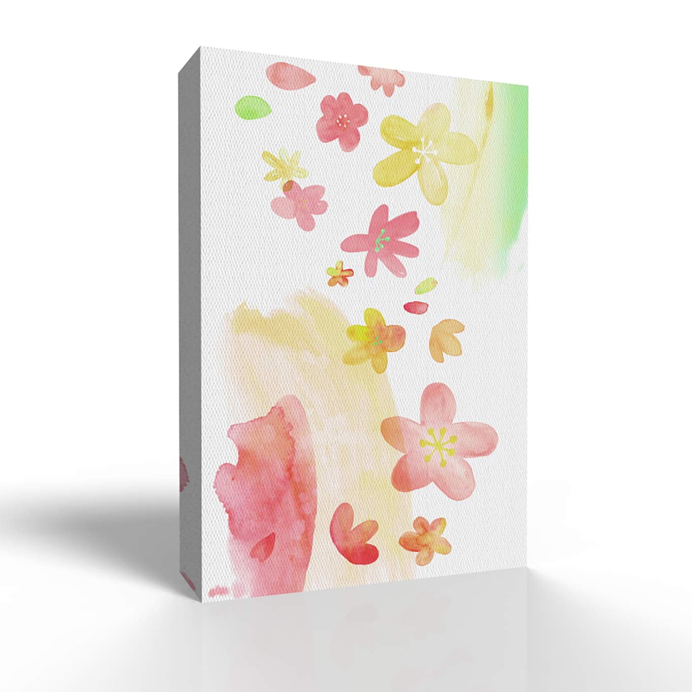 wall26 - Canvas Wall Art - Watercolor Abstract Color Block Line Draw ...