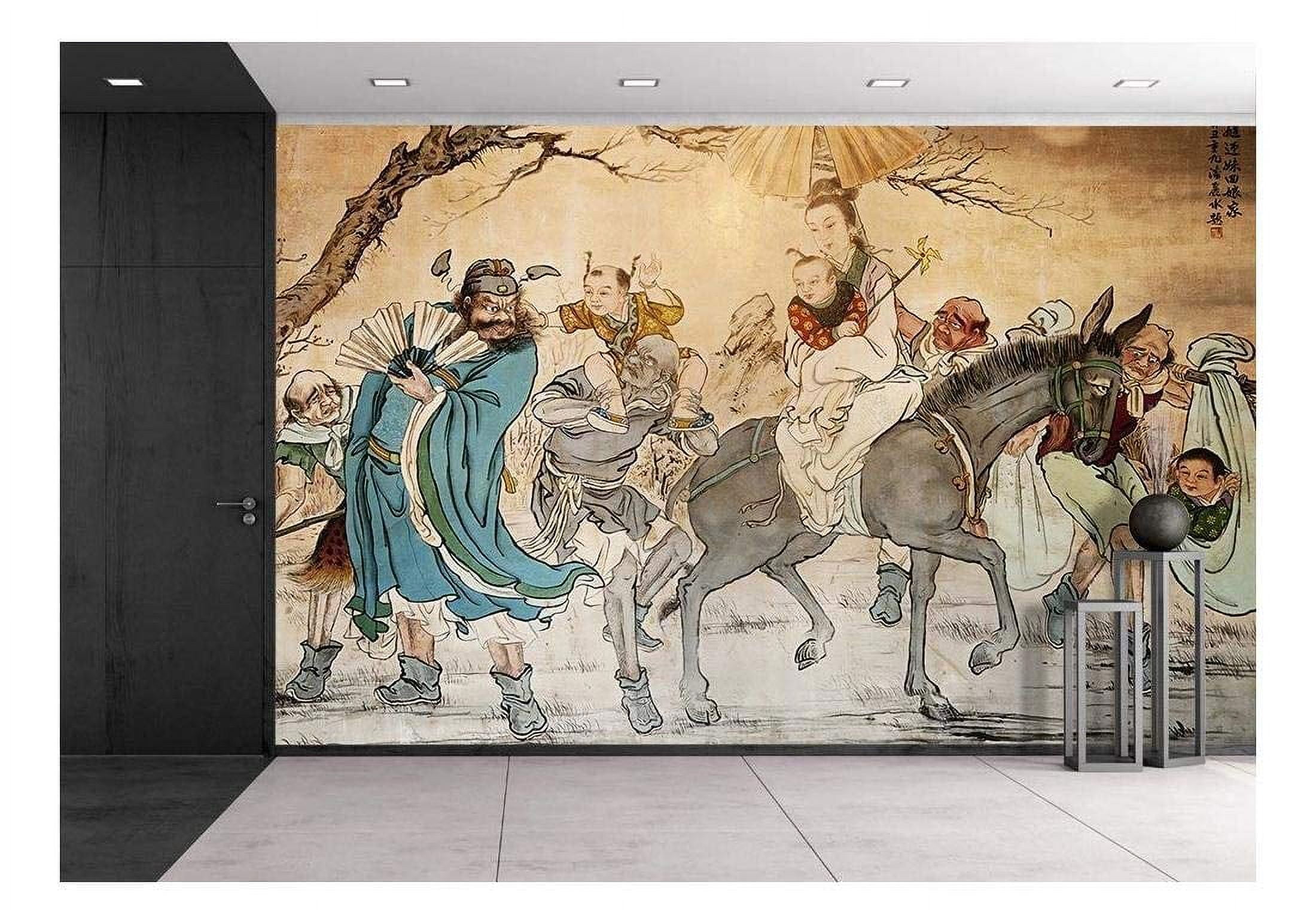 wall26 - Chinese Classic Wall Drawing - Removable Wall Mural | Self ...