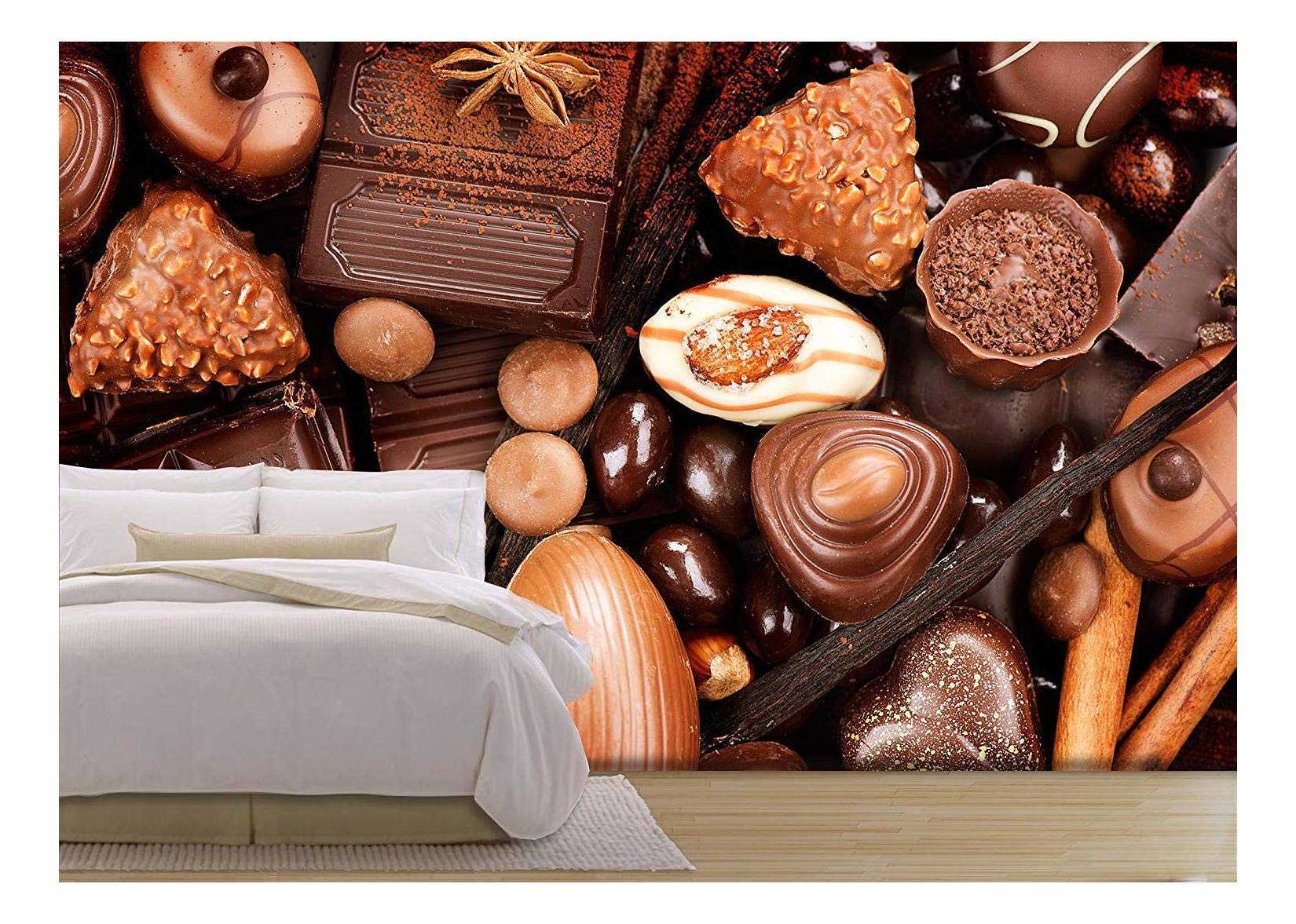wall26 - Chocolates Background. Praline Chocolate Sweets - Removable ...