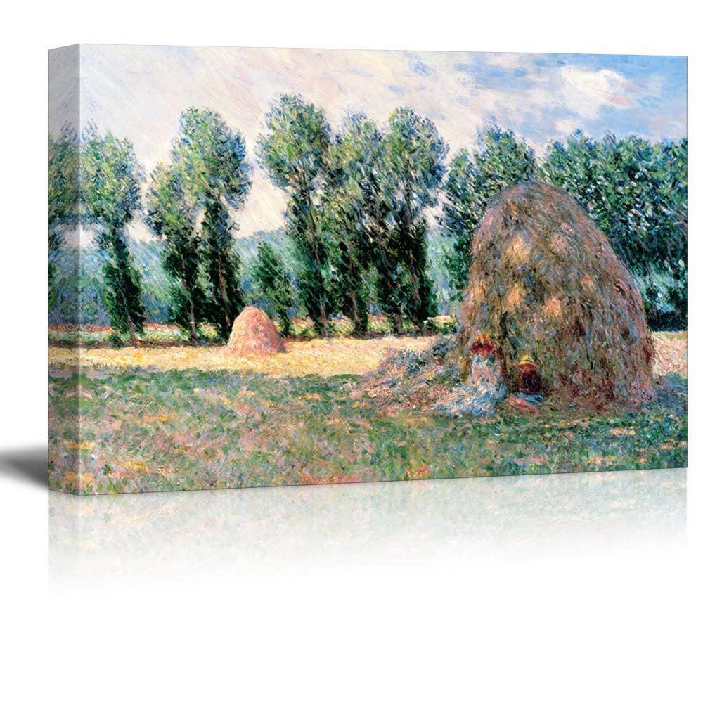 wall26 Claude Monet - Haystacks - Impressionist Modern Art - Canvas Art ...