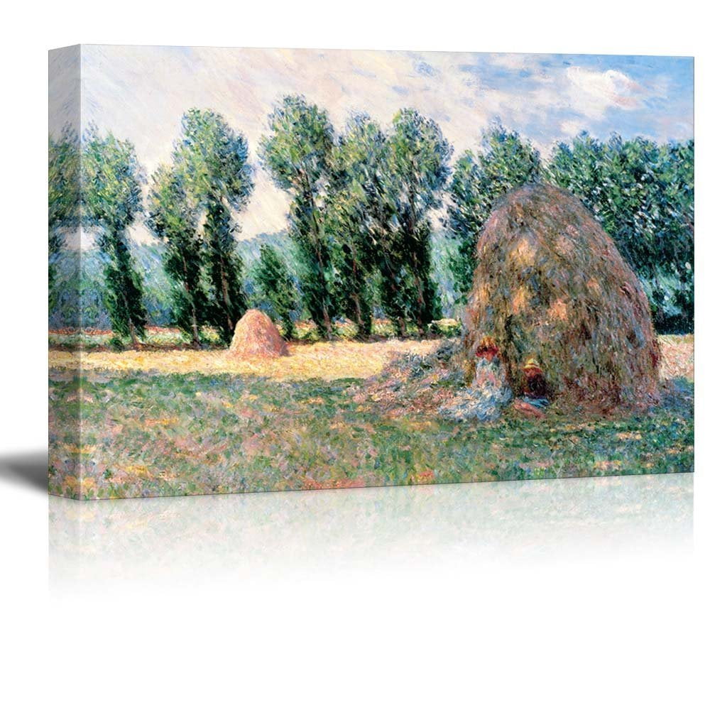 wall26 - Claude Monet - Haystacks - Impressionist Modern Art - Canvas ...
