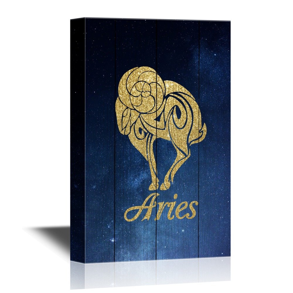 wall26 - Constellation Canvas Wall Art - Aries - Gallery Wrap Modern ...