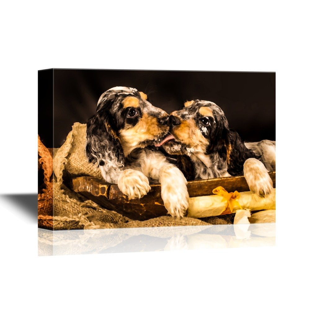 wall26 - Dogs Breeds Canvas Wall Art - English Cocker Spaniel - Gallery ...