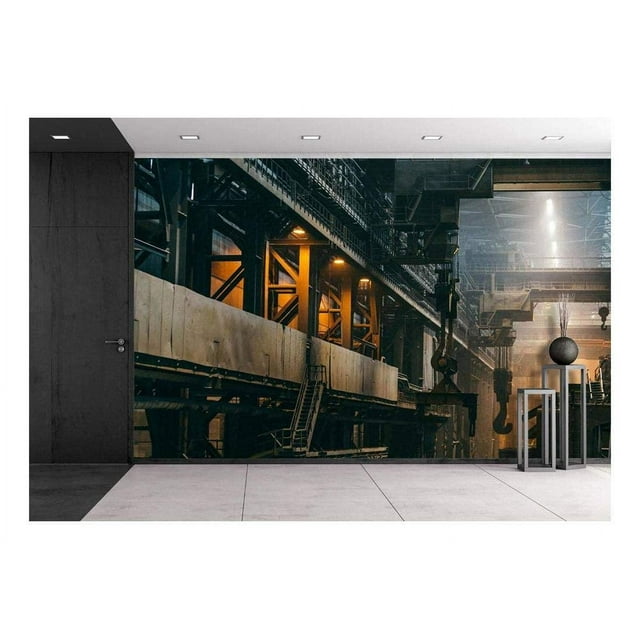 wall26 - Factory Interior with Machines - Removable Wall Mural | Self ...