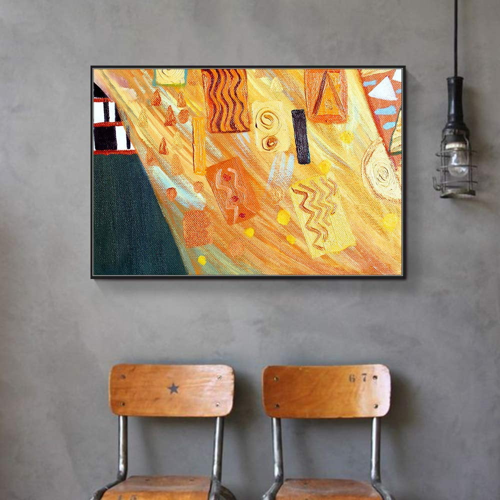 wall26 Floating Framed Canvas Wall Art for Living Room, Bedroom Golden ...