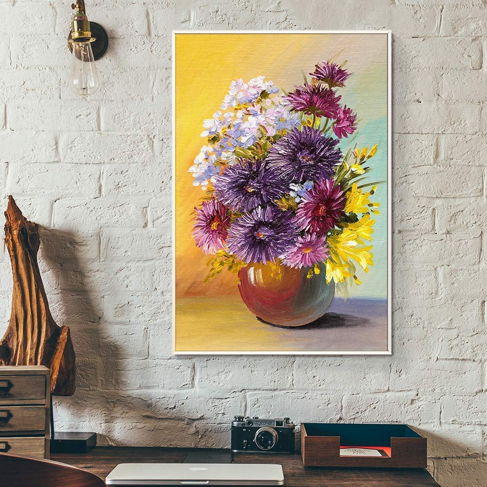 wall26 Floating Framed Canvas Wall Art for Living Room, Bedroom Vintage ...