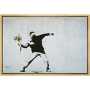 Banksy Throw Flower
