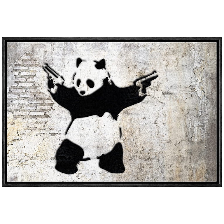 Banksy Panda Banksy Panda Wall Stencil Urban Graffiti Street Art