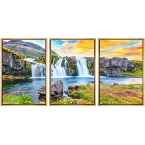 wall26 Canvas Print Wall Art Set Ground View of Coconut Palm Trees ...