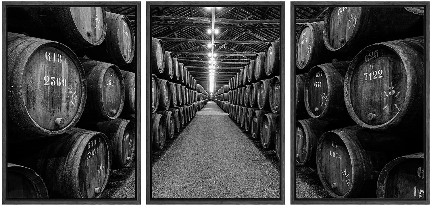 wall26 Framed Canvas Print Wall Art Set Retro Vintage Black & White ...