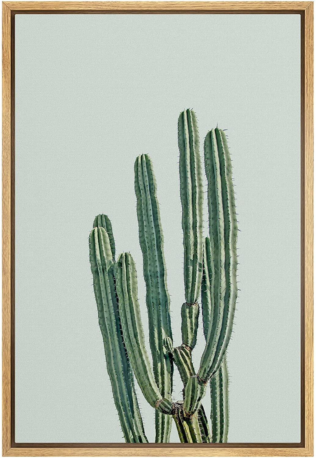 wall26 Framed Canvas Print Wall Art Southwestern Green Desert Cactus ...