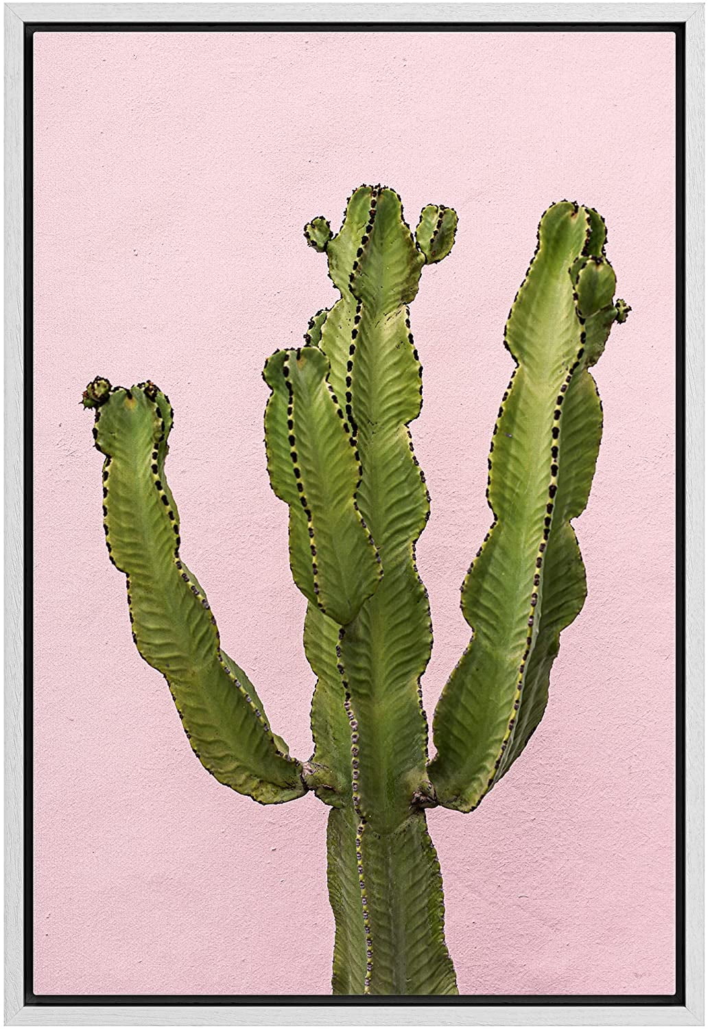 wall26 Framed Canvas Print Wall Art Vibrant Green Tropical Desert ...