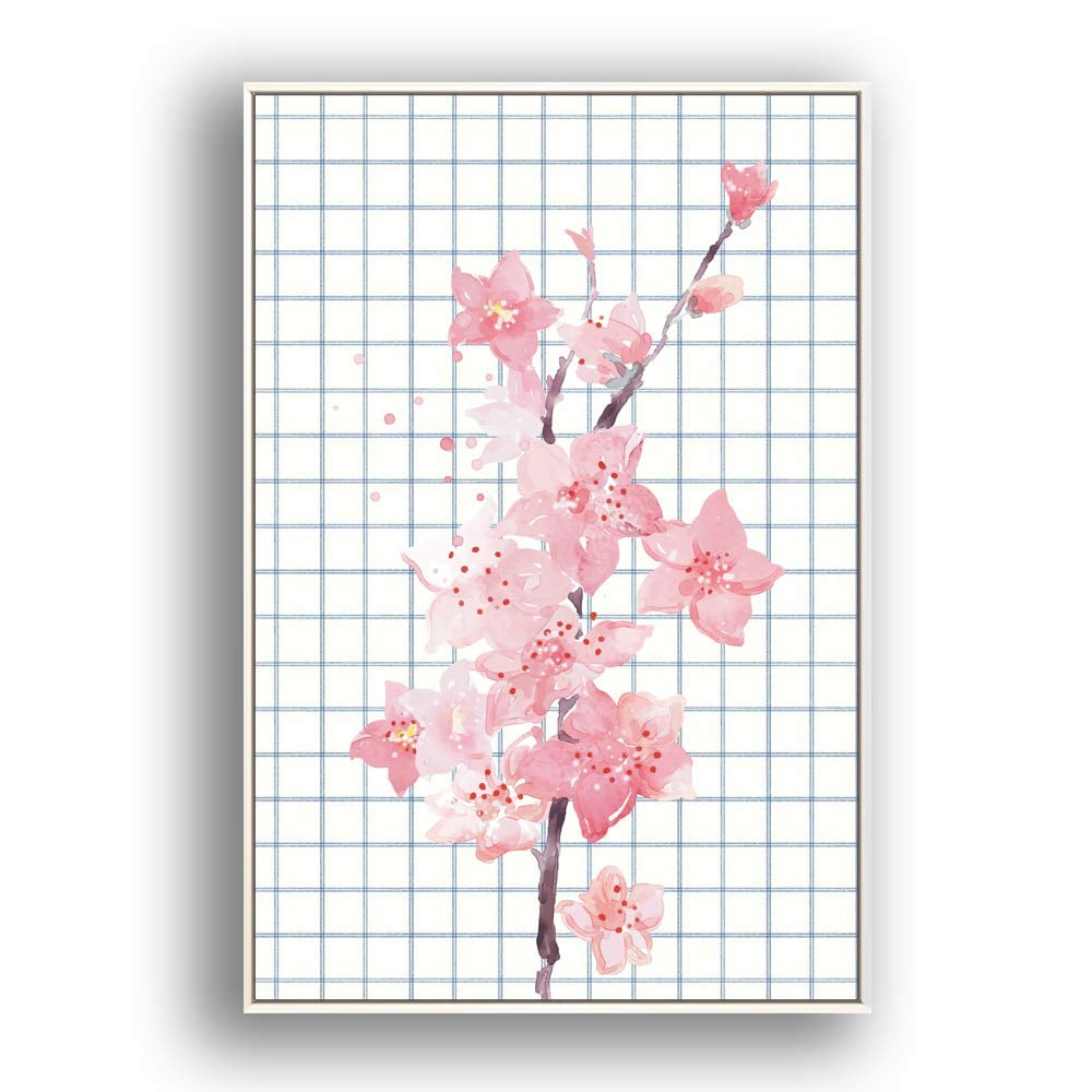 wall26 Framed Canvas Wall Art Beautiful Flowers in Grid Giclee Print ...