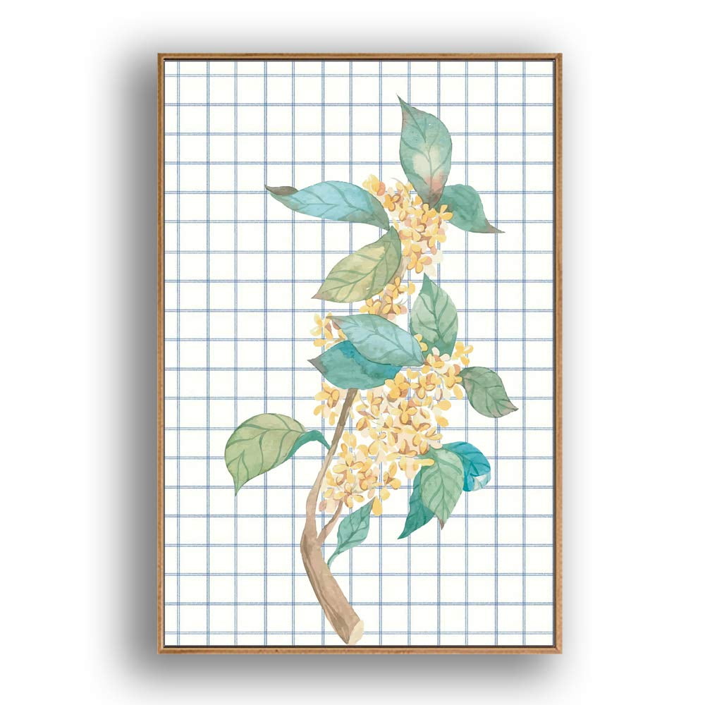 wall26 Framed Canvas Wall Art Beautiful Flowers in Grid Giclee Print ...