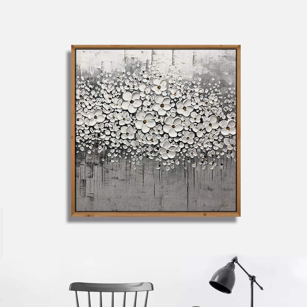 wall26 Framed Canvas Wall Art for Living Room, Bedroom Brush Strokes ...
