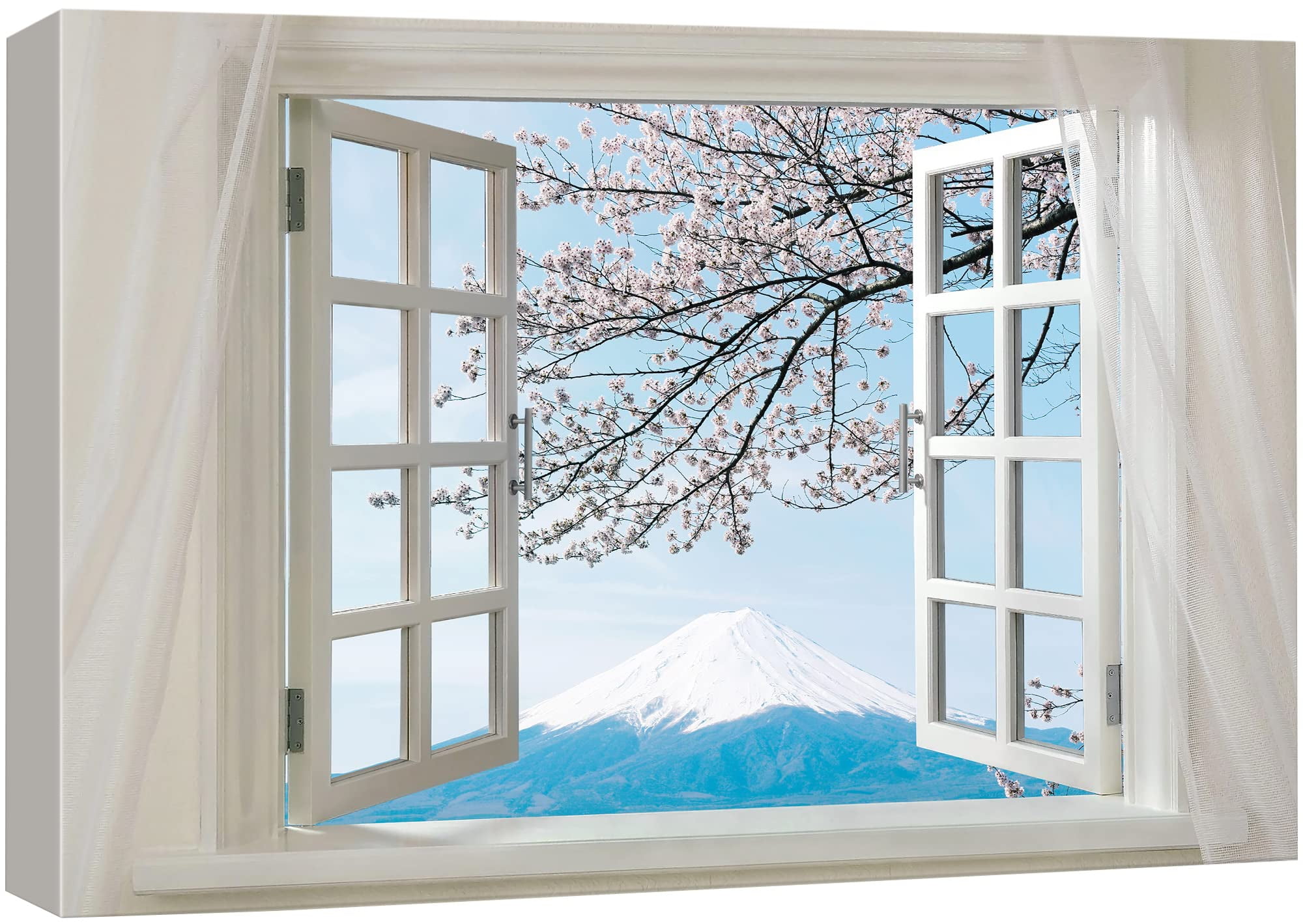 wall26 - Glimpse into Cherry Blossom with Mountain Fuji from Afar out ...