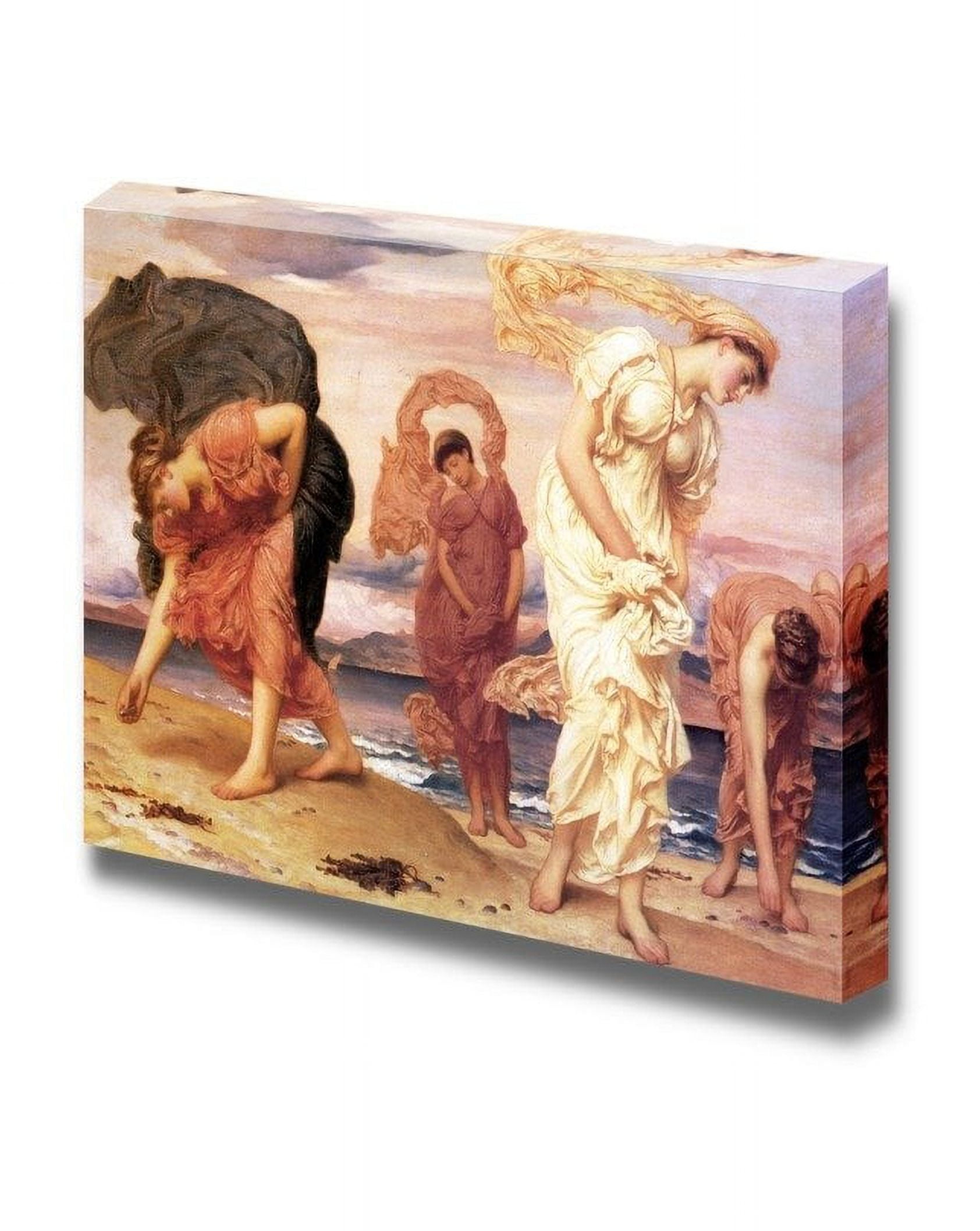 wall26 - Greek Girls Picking up Pebbles by Frederic Leighton - Canvas ...