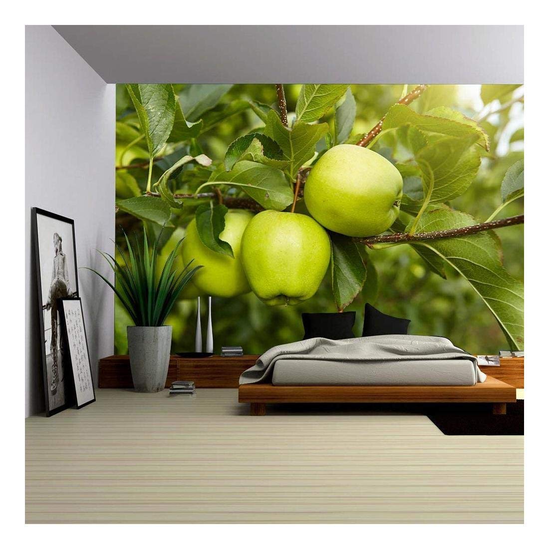 wall26 - Green Apples in The Orchard - Removable Wall Mural | Self ...