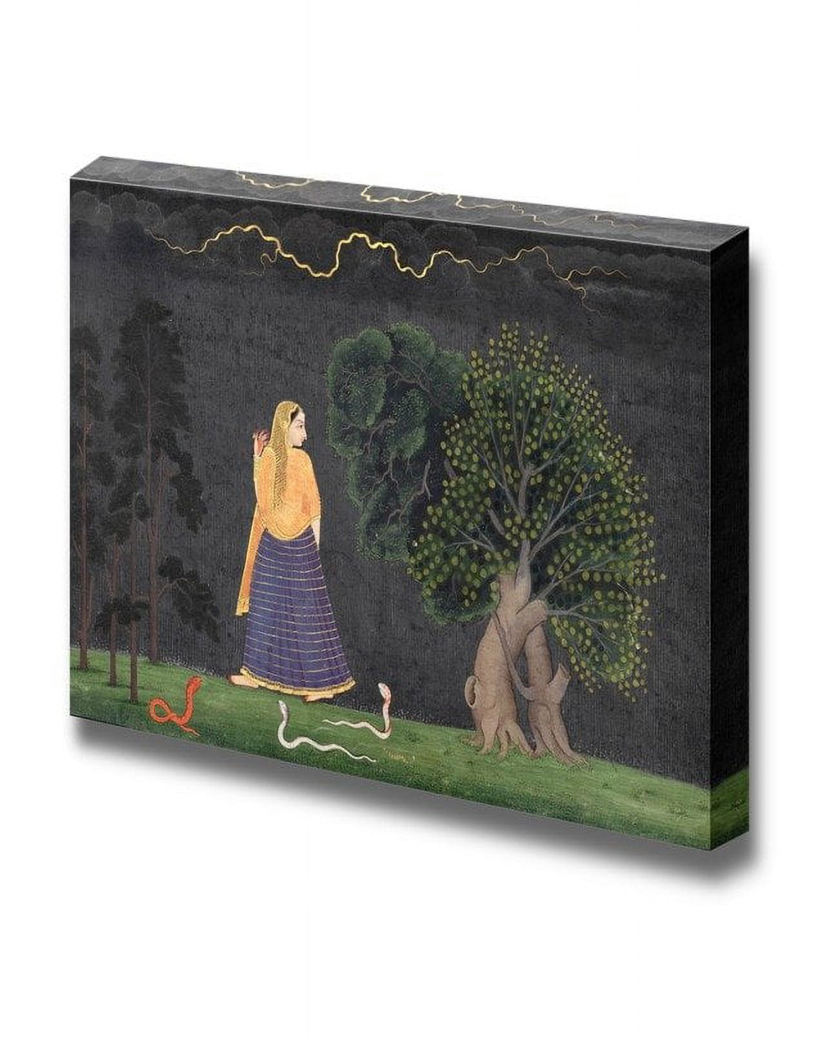 wall26 - Heroine Rushing to Her Lover by The Family of Nainsukh ...