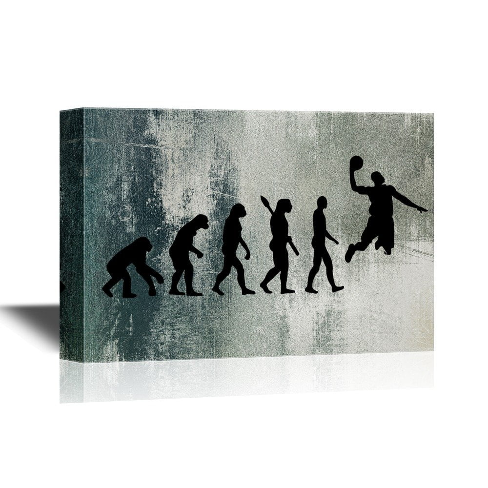 wall26 - Human Evolution Canvas Wall Art - Human Evolution to a ...