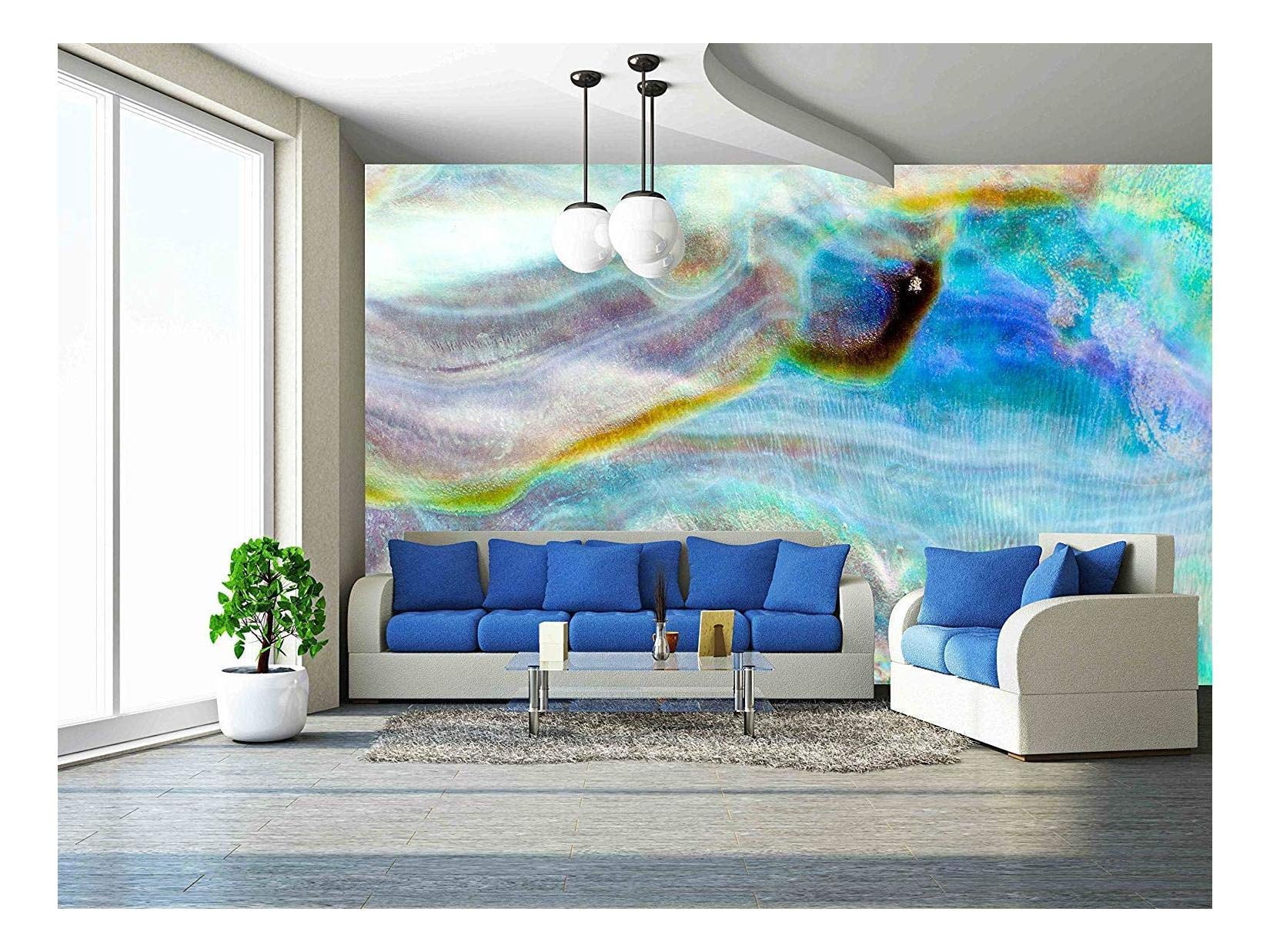 wall26 - Iridescent Nacre Mother-of-Pearl Inner Side of Paua, Perlemoen ...