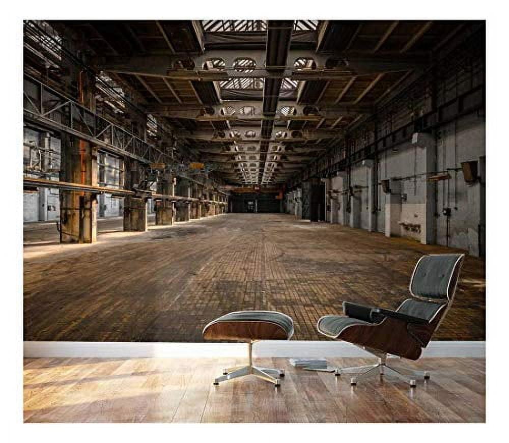 wall26 - Large Industrial Hall of a Vehicle Repair Station - Removable ...