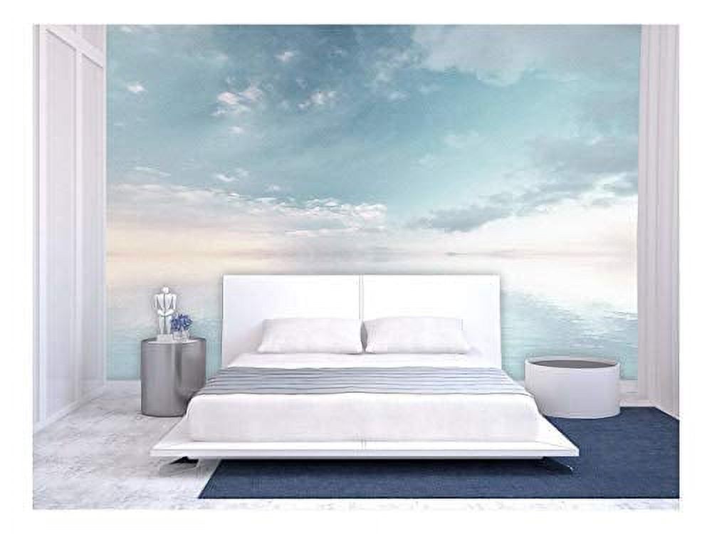 wall26 - Large Wall Mural - Oil Painting Style Landscape with Sky ...