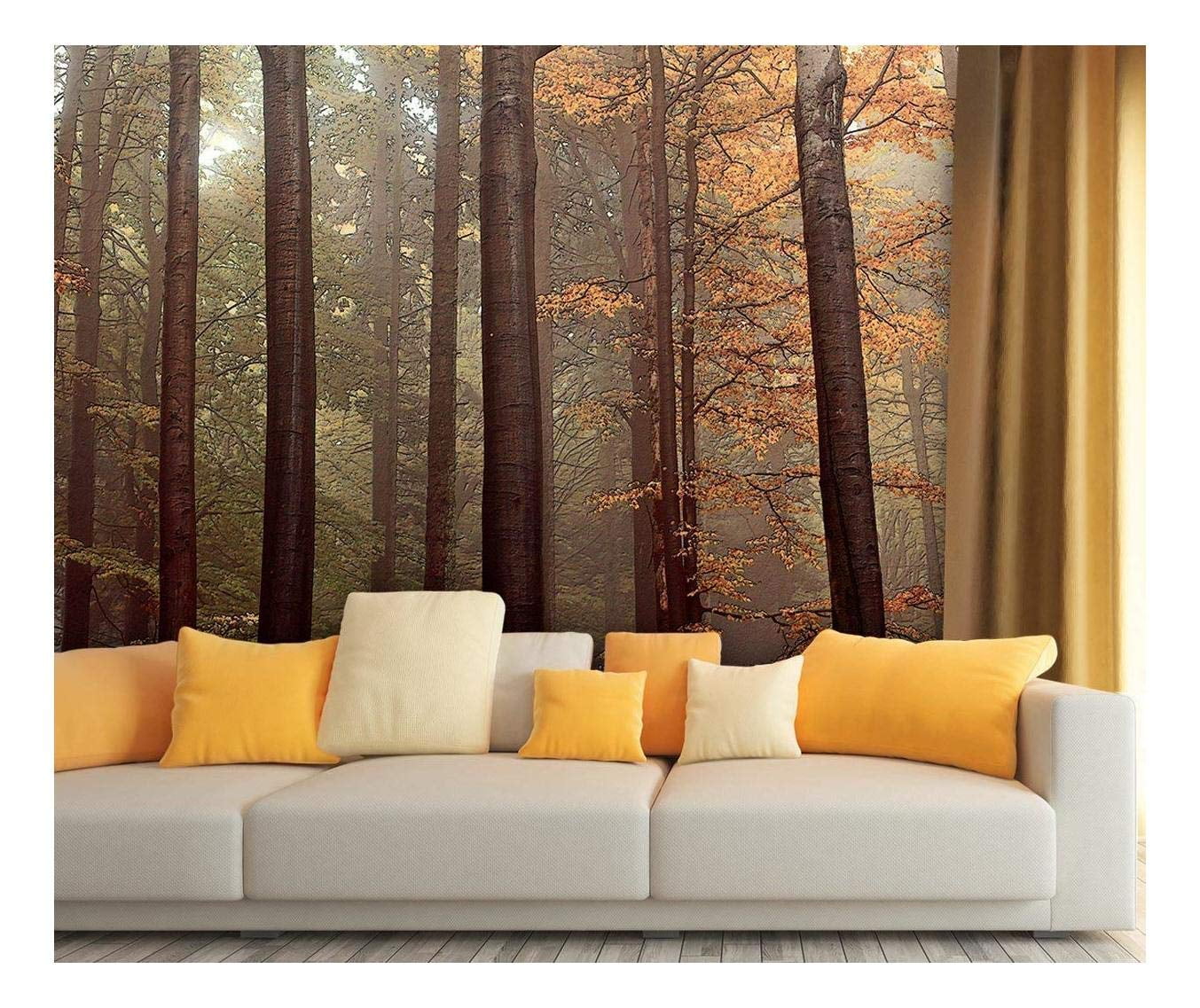 wall26 - Large Wall Mural - Oil Painting Style Landscape with Tall ...