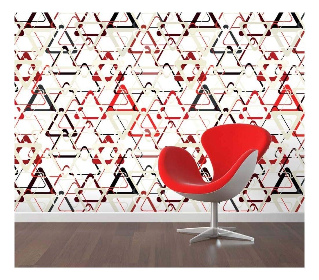 wall26 - Large Wall Mural - Seamless Abstract Geometric Triangle ...