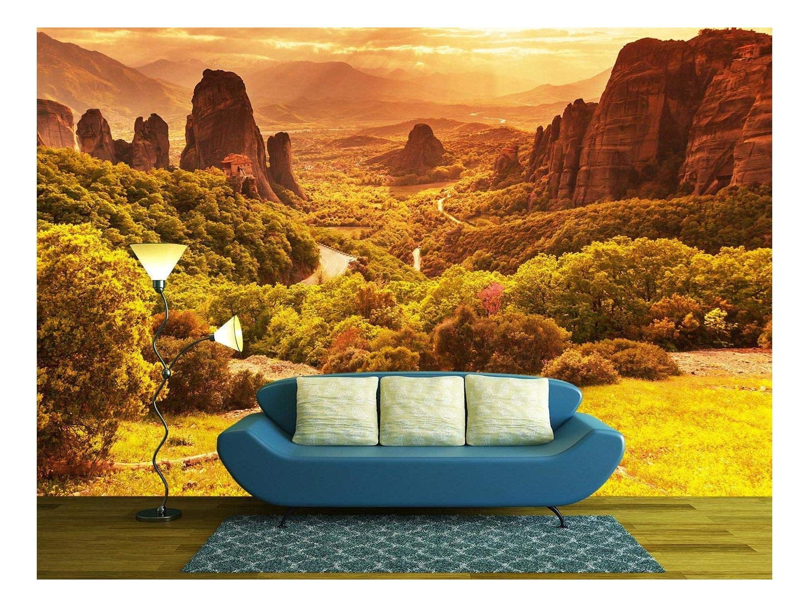 wall26 - Meteora Monasteries in Greece. - Removable Wall Mural | Self ...