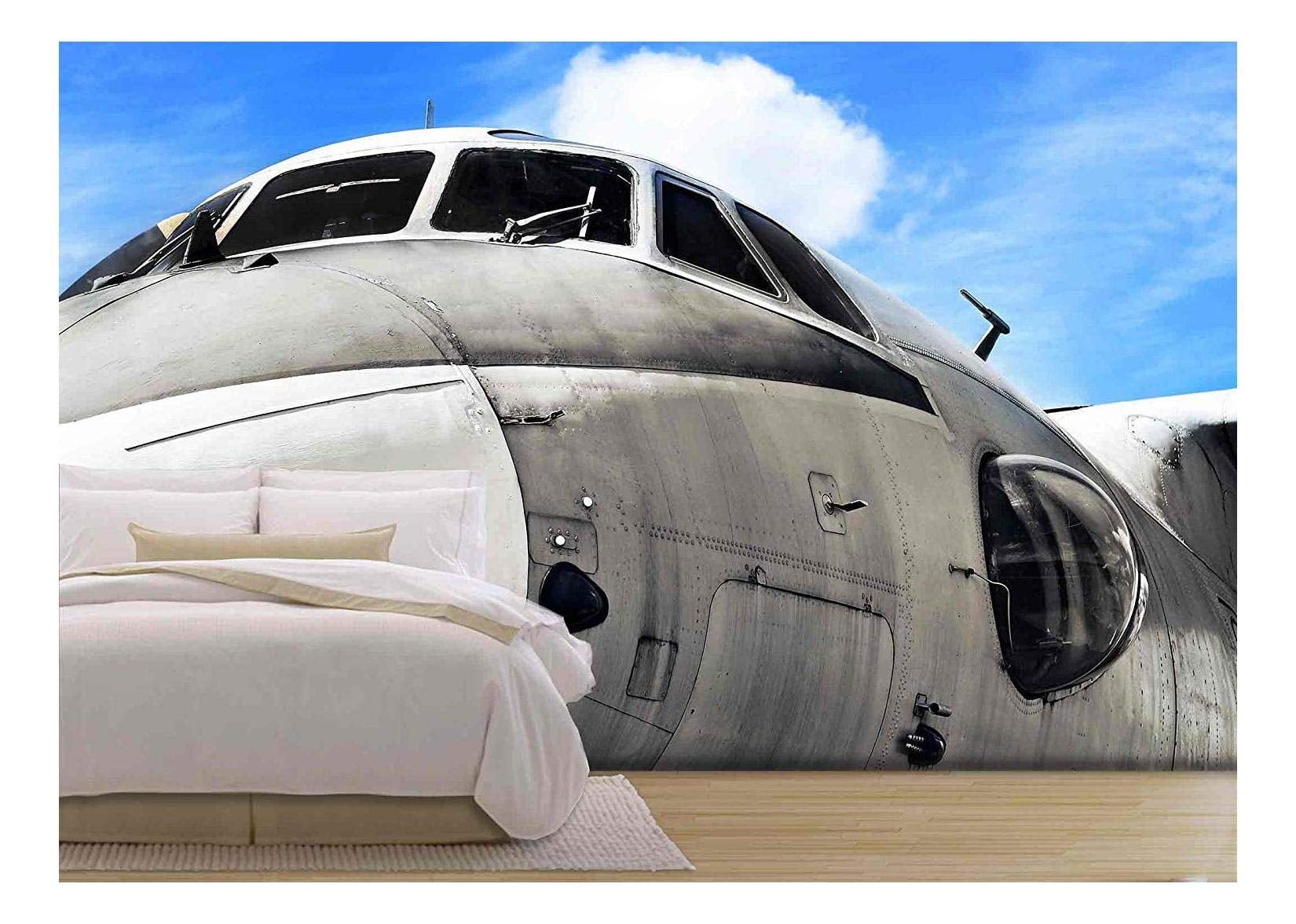 wall26 - Military Aircraft Against Blue Sky, Close Up, Grunge ...