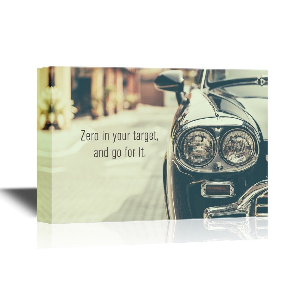 wall26 - Motivational Quotes Canvas Wall Art - Zero in Your Target and ...
