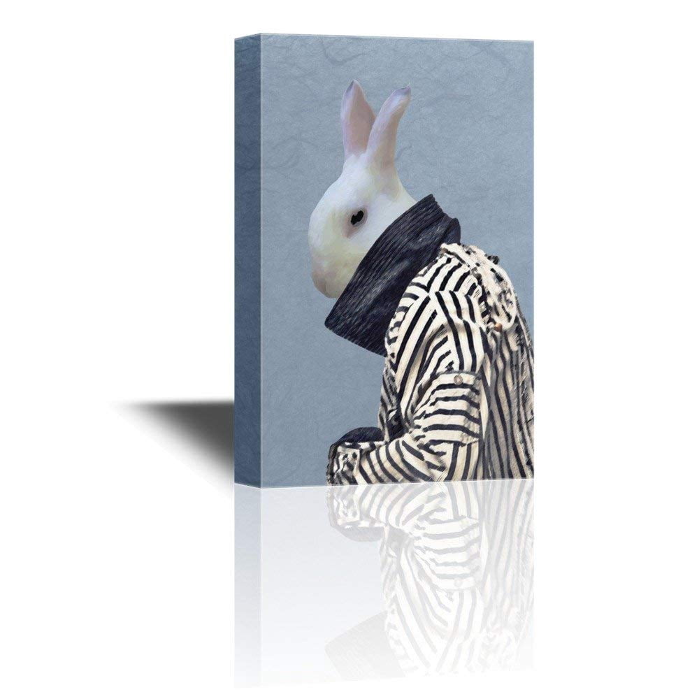 wall26 Mr Animal Series Canvas Wall Art - Mr Rabbit - Gallery Wrap ...