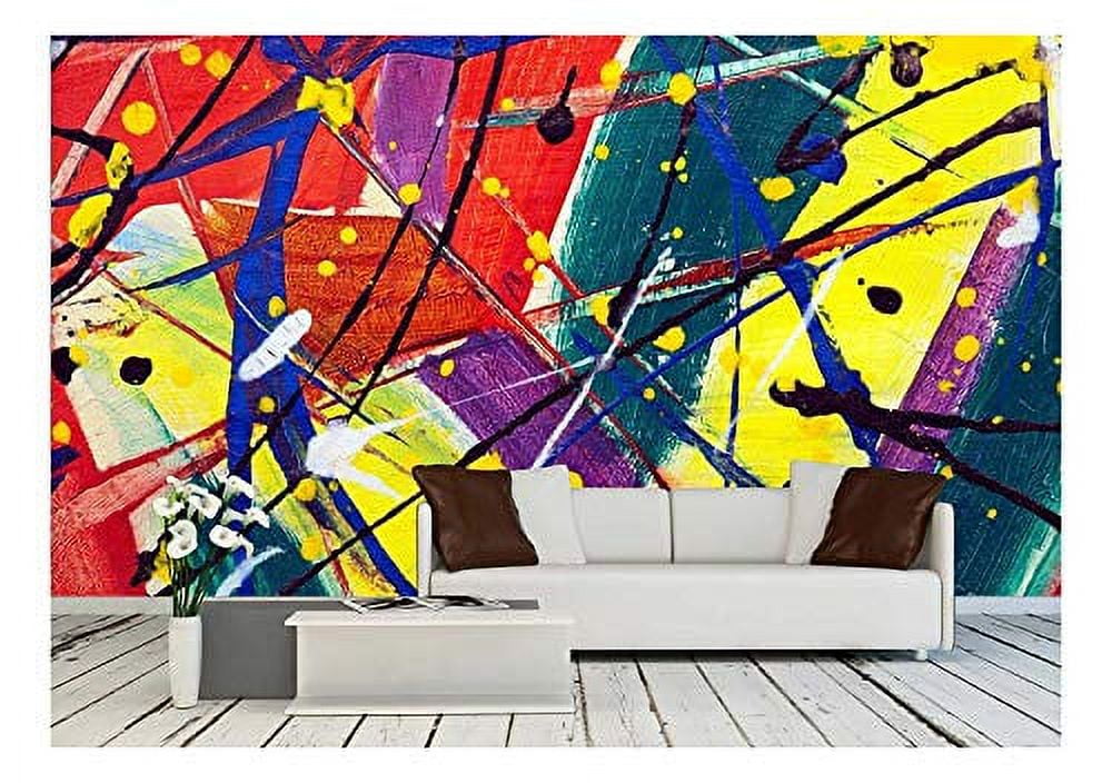 wall26 - Multi Colored Artwork Full Frame Close Up Texture Abstract. My ...